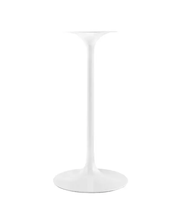MODWAY Lippa Round Wood Bar Table - White