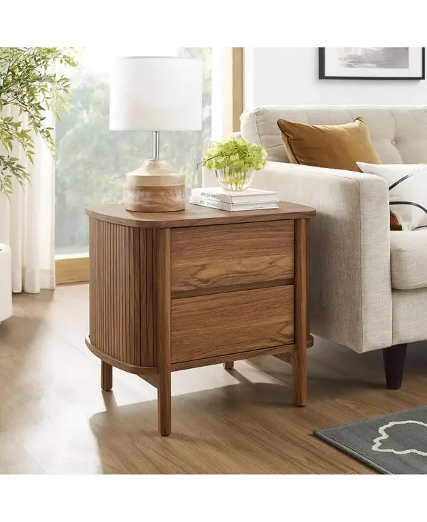 MODWAY Cadence 2-drawer Nightstand - Walnut