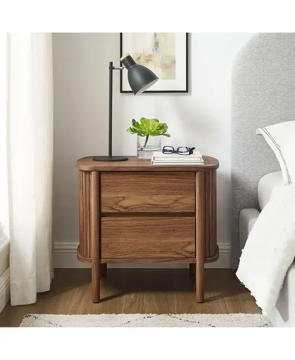 MODWAY Cadence 2-drawer Nightstand - Walnut