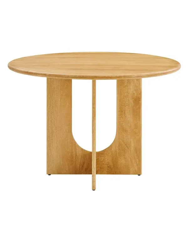 MODWAY Rivian Round 48 Wood Dining Table