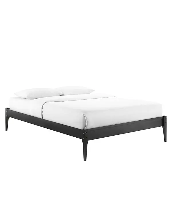 MODWAY June Wood Platform Bed Frame - Black