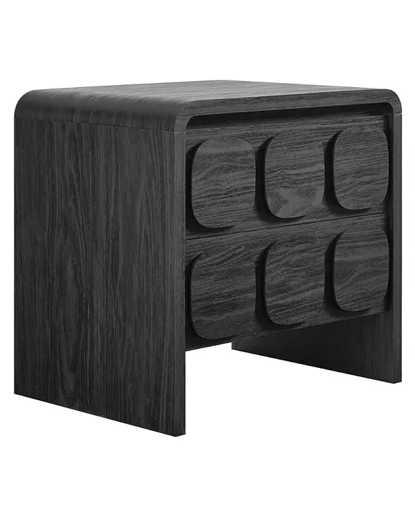MODWAY Toscana 2-drawer Nightstand - Black