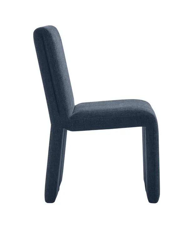 MODWAY Emory Fabric Upholstered Dining Side Chair - Slate Blue