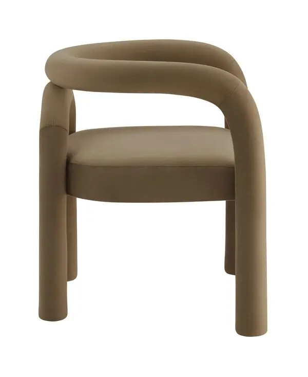 MODWAY Astrid Performance Velvet Dining Chair - Camel