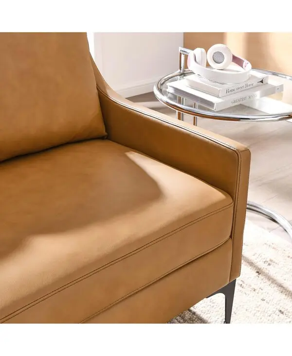 MODWAY Corland Leather Loveseat