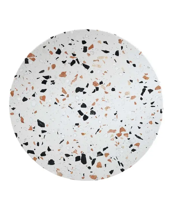 MODWAY Lippa Round Terrazzo Side Table - Gold Terrazzo