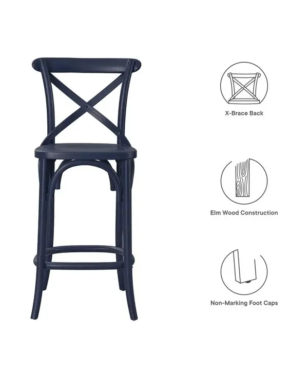 MODWAY Gear Counter Stool - Midnight Blue