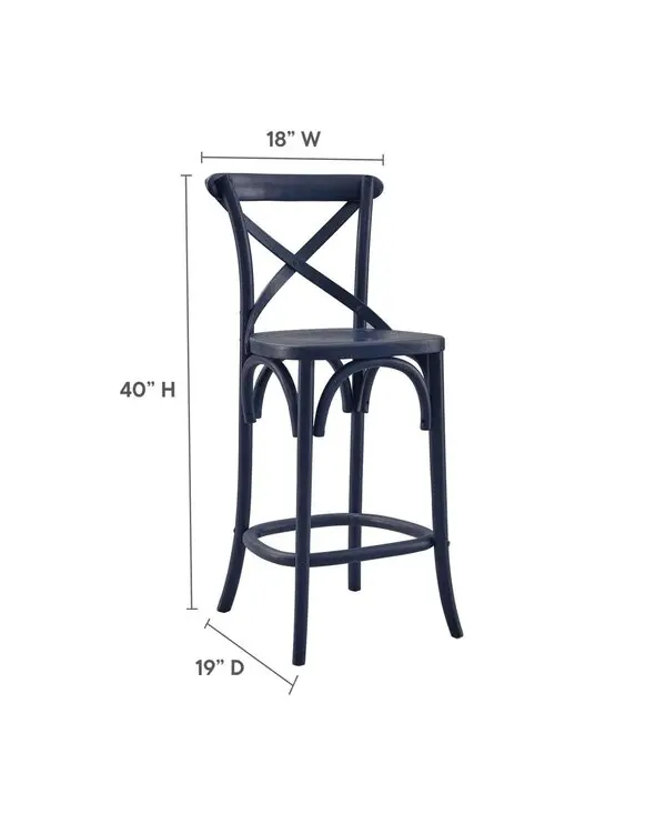 MODWAY Gear Counter Stool - Midnight Blue