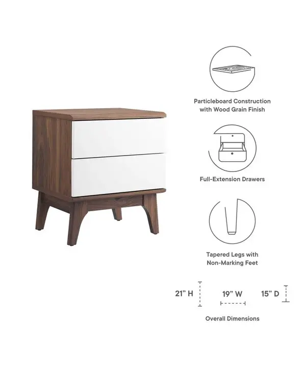 MODWAY Envision 2-drawer Nightstand