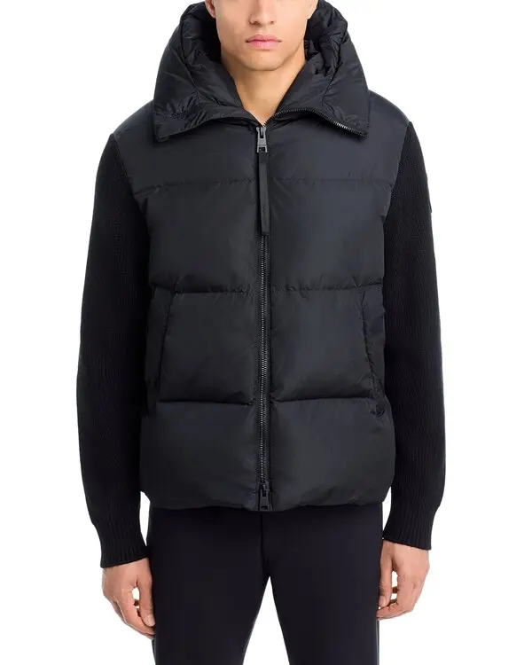 Canada Goose Hybridge Grove Knit Hoodie - Black | Editorialist