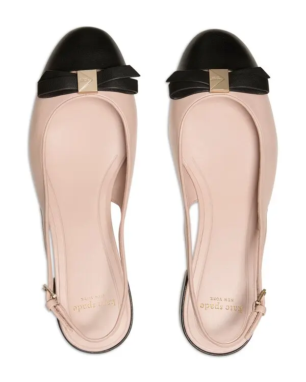 Kate Spade New York Deco Bow Pumps - Pale Vellu