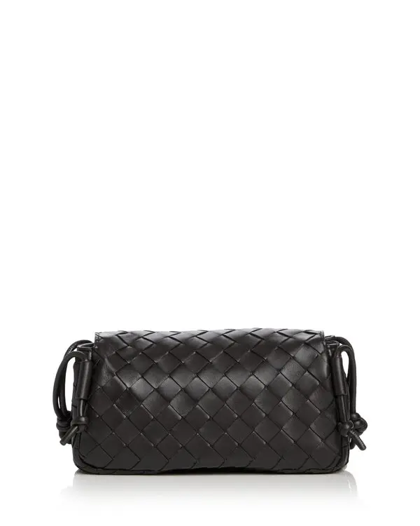 Bottega Veneta Notturno Intrecciato Leather Pouch