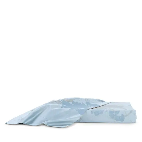 Frette Flower Jacquard Duvet Cover, King Exclusive - Azure/beige