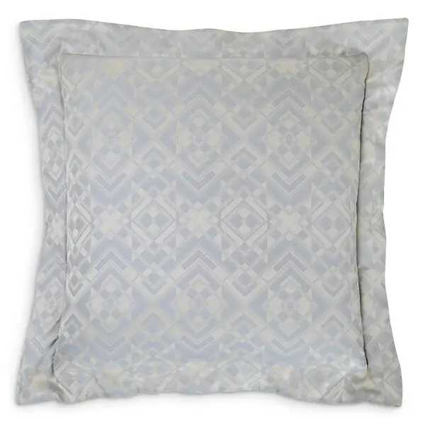 Frette Crystal Jacquard Euro Sham Exclusive - Sand/azure