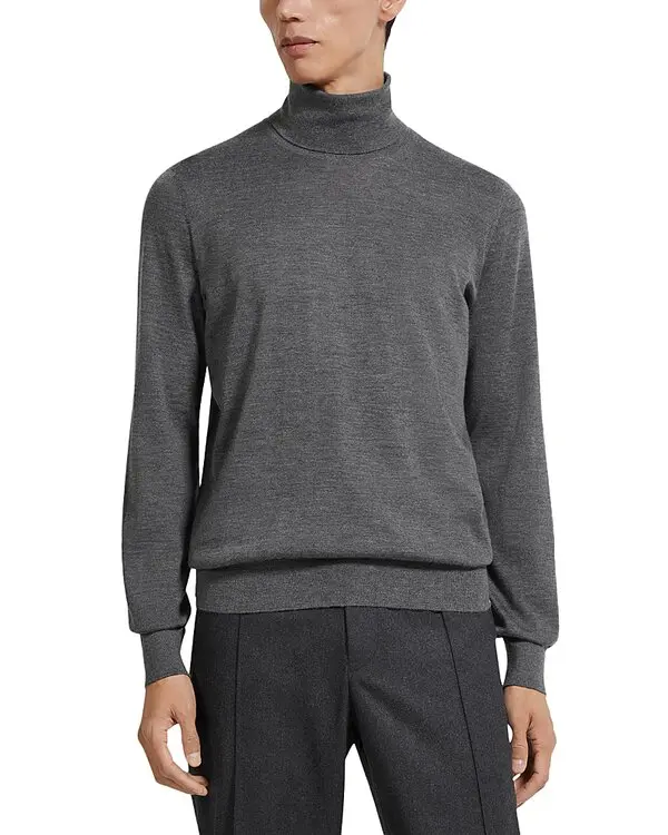 Zegna Cashseta Turtleneck - Grey Mélange