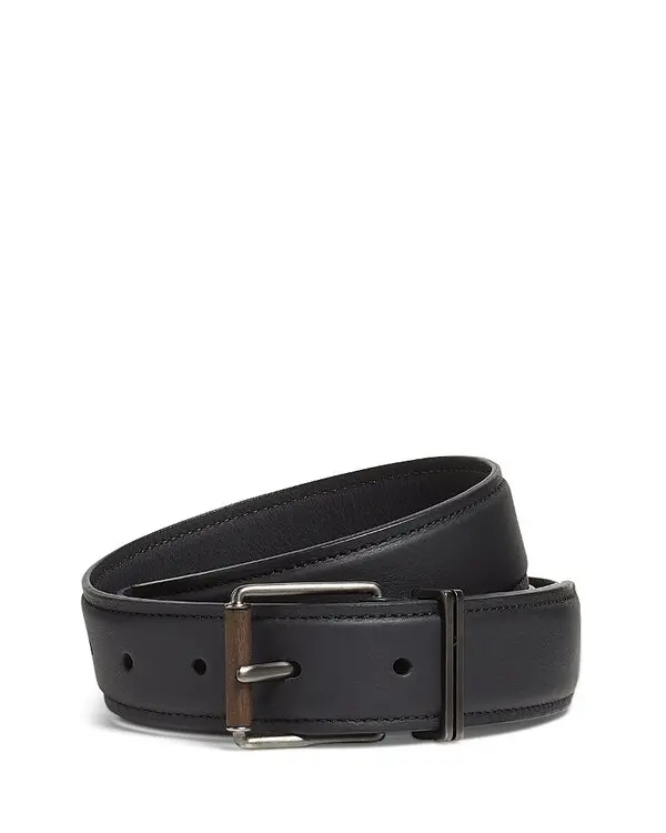 Zegna Leather Belt - Black