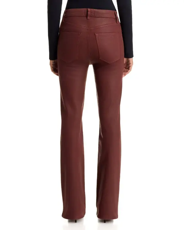 FRAME The Reboot High-rise Coated Jeans - Currant
