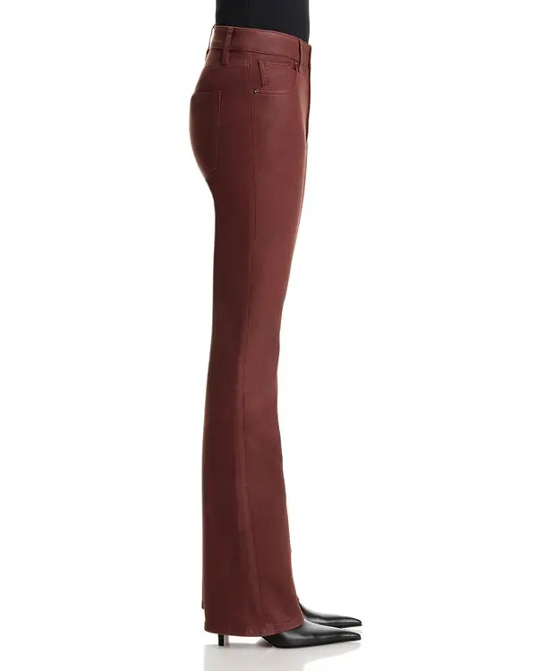 FRAME The Reboot High-rise Coated Jeans - Currant
