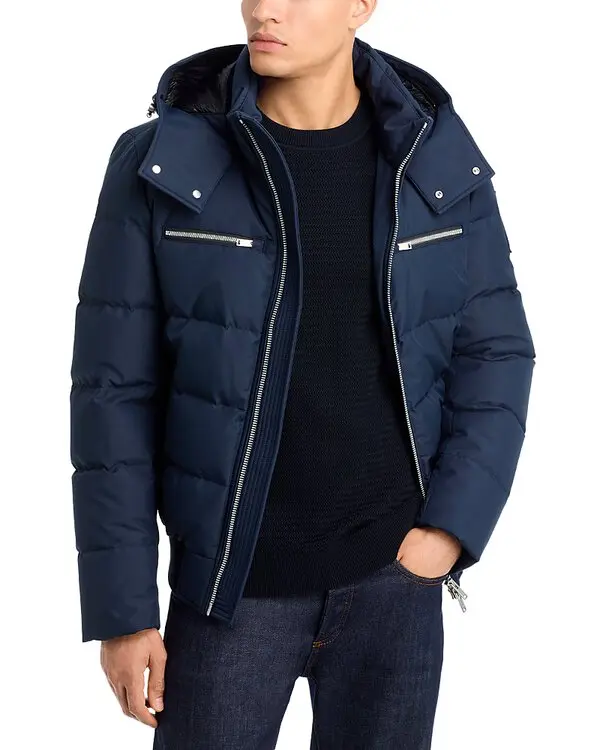 Moose Knuckles Cloud Down Bomber Jacket - Navy