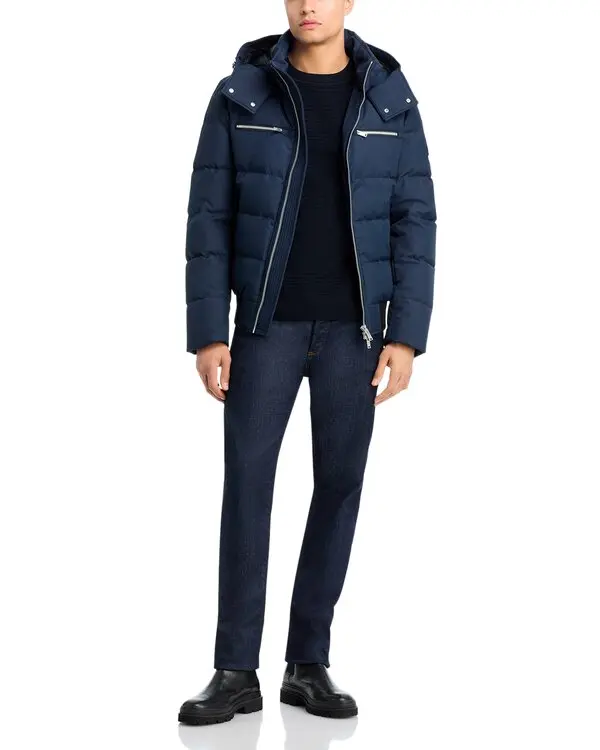 Moose Knuckles Cloud Down Bomber Jacket - Navy