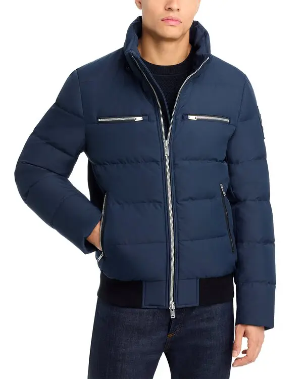 Moose Knuckles Cloud Down Bomber Jacket - Navy