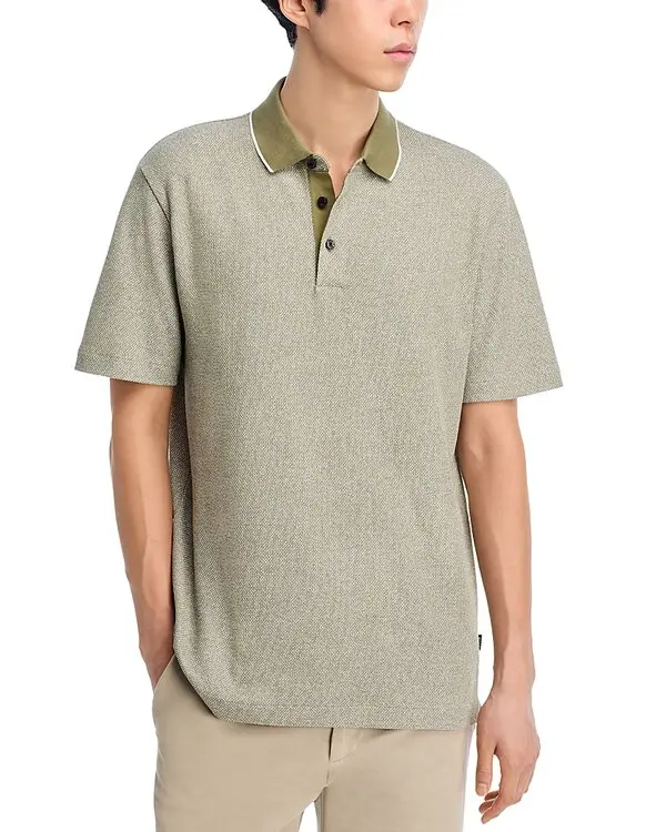 BOSS Mercerized Cotton Polo Shirt - Medium Green