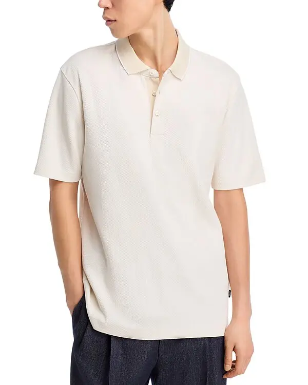 BOSS Mercerized Cotton Polo Shirt - Open White