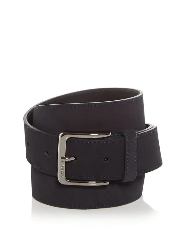 BOSS Ronnie Suede Belt - Dark Blue