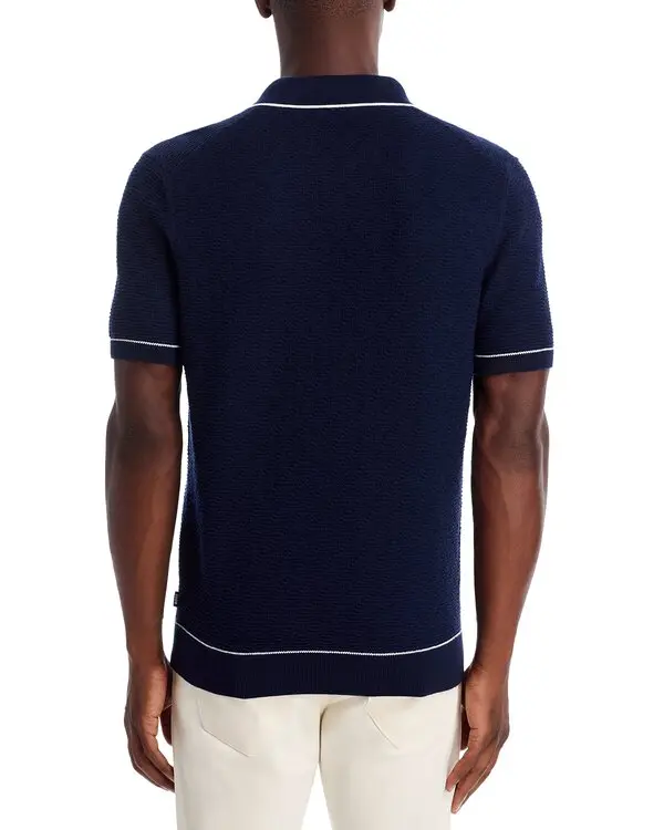 BOSS Irenzo Knit Polo Shirt - Dark Blue