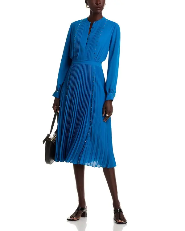 Elie Tahari The Alania Dress In Blue Stone - 70% Off | Editorialist