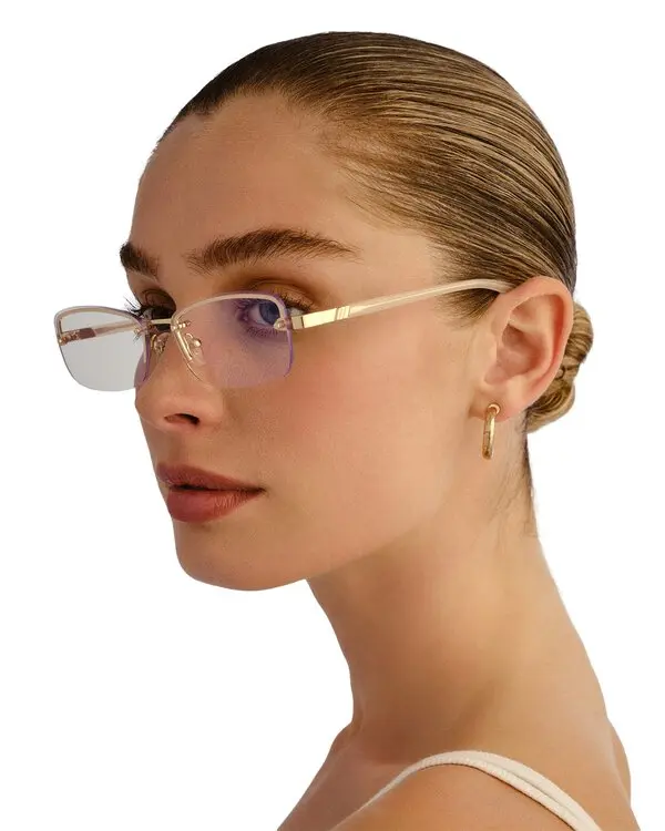 Le Specs Enigmatic Rectangle Blue Light Glasses By