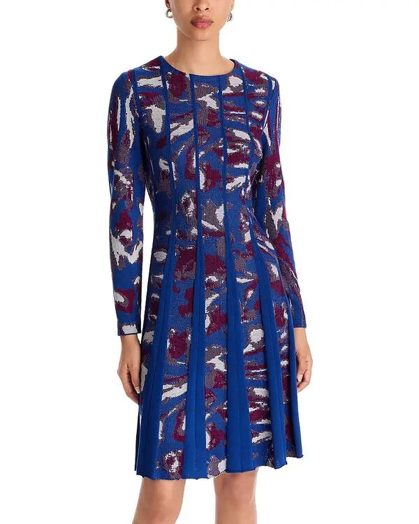 Misook Jacquard Sweater Dress