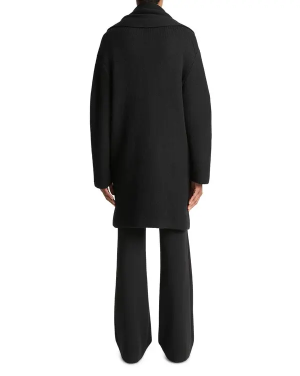 Vince Draped Car Coat - Black