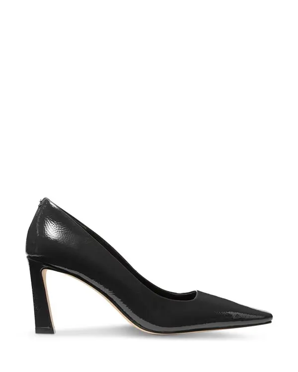 Michael Kors Darrah Soft Crinkle Patent Leather Pumps - Black