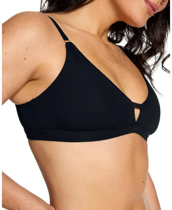 Pepper Supima Cotton Wirefree Bra - Black