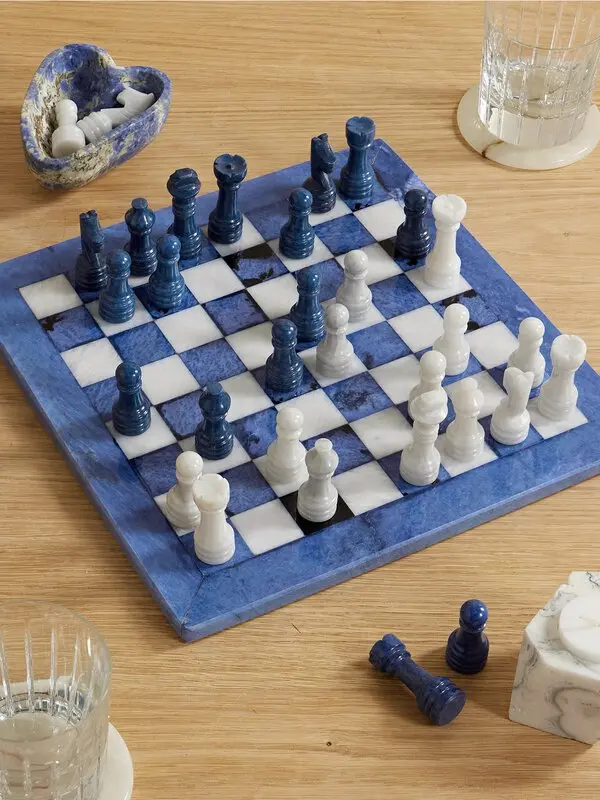 JIA JIA HOME Lapis Lazuli Chess Set