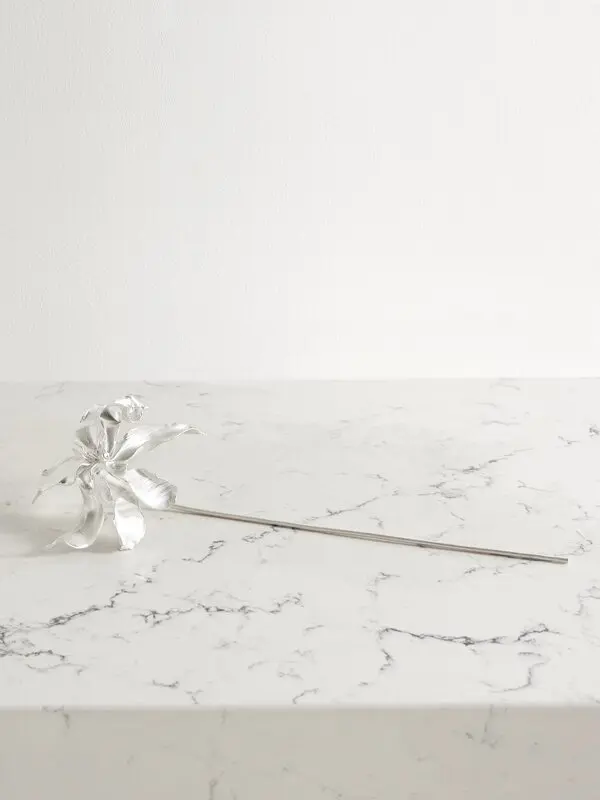 Completedworks Plated Flower Ornament - Silver
