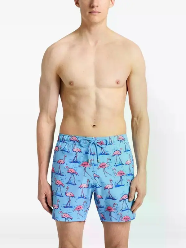 BLUEMINT Flamingo-print Swim Shorts