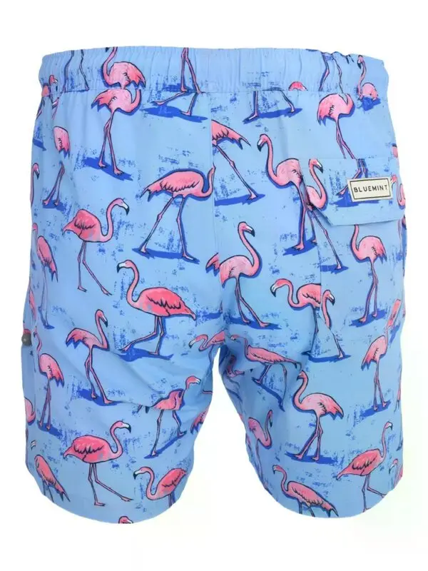 BLUEMINT Flamingo-print Swim Shorts