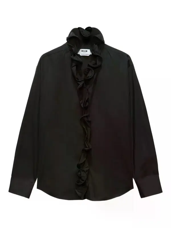 MSGM Ruffled Collar Shirt