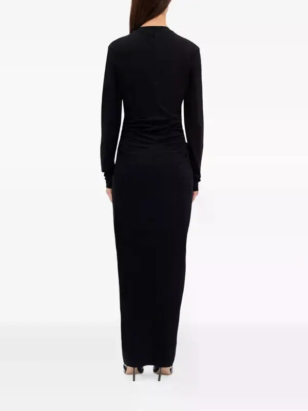 MSGM Zip-front Gathered Maxi Dress