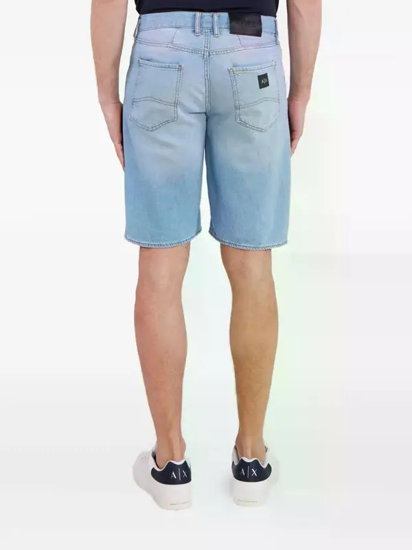 Armani Exchange Logo-patch Denim Shorts
