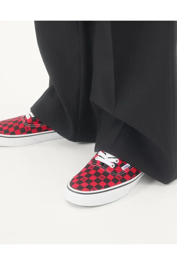 Valentino Garavani And Vans Vlogo Checkerboard Low-top Sneakers - Black