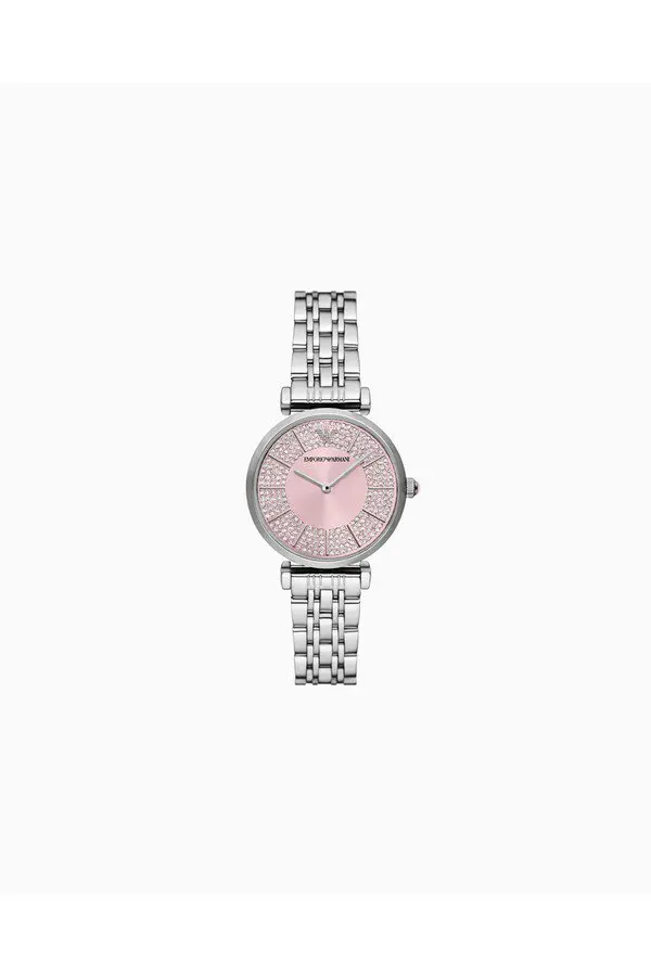 Emporio Armani Two-hand Stainless Steel Watch - Red