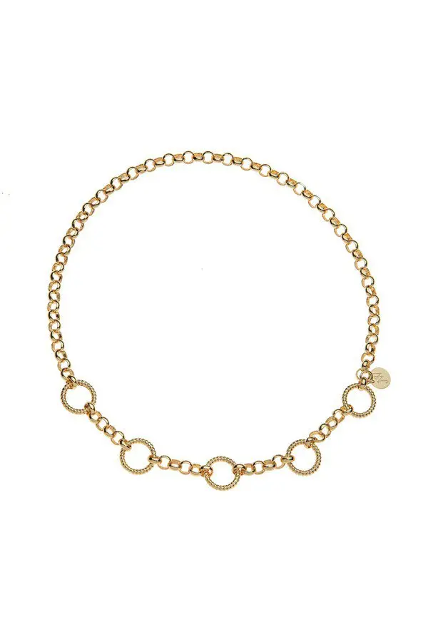 JANE WIN Keep On Rolling Convertible Lariat Chain - Gold