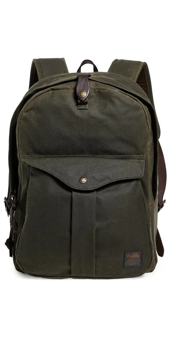 Filson Tin Cloth Journeyman Backpack - Otter Green