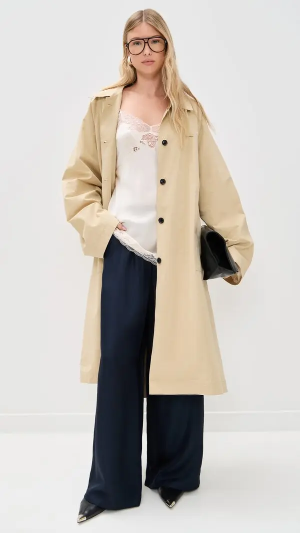 SIMONETT Oversized Trench Coat