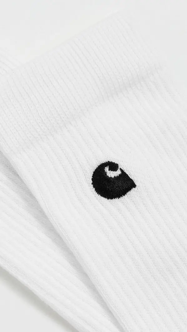 Carhartt Work In Progress Madison Two-pack Socks - White/black