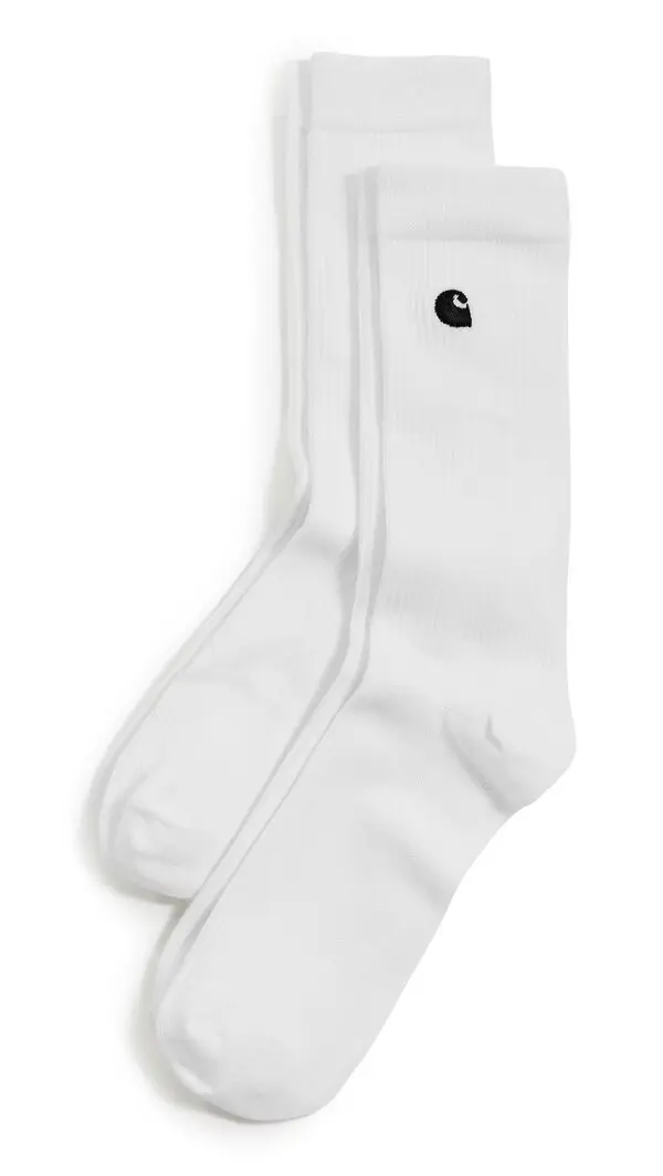 Carhartt Work In Progress Madison Two-pack Socks - White/black