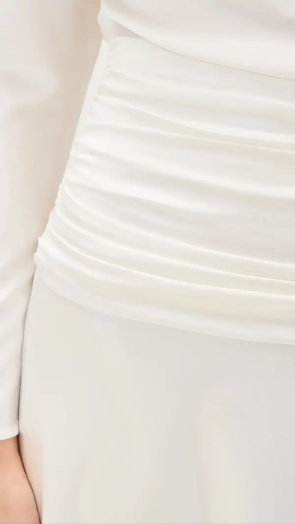 Staud Freda Silk Maxi Dress - Ivory